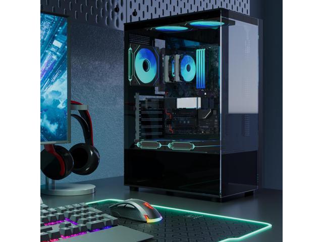 GPERHUAN PC CASE M-ATX Gaming PC Cases with 5x120 MM Fans,matx case,itx ...