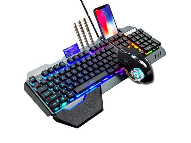 Gaming Keyboard and mouse combo, RGB Backlit Modes Waterproof Wired ...