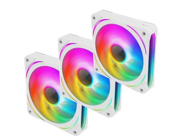 3 PACKS 120mm GEN5 Addressable-RGB case Fan,Multifaceted Infinity ...