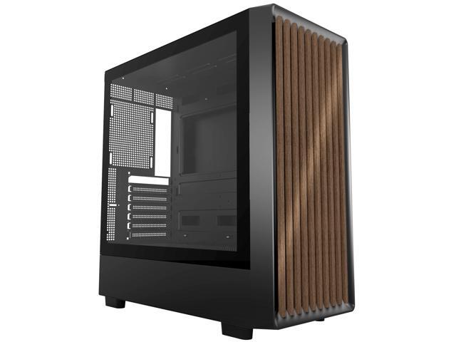 GPERHUAN Wood Front - Mesh Side Panels - ATX Airflow Mid Tower PC ...
