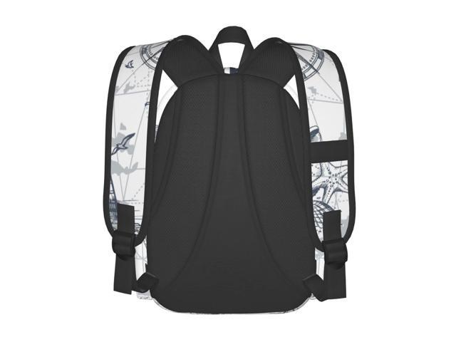 Muxxirt Daily Backpack Submarine World, Lighthouse, Anchor And Compass ...
