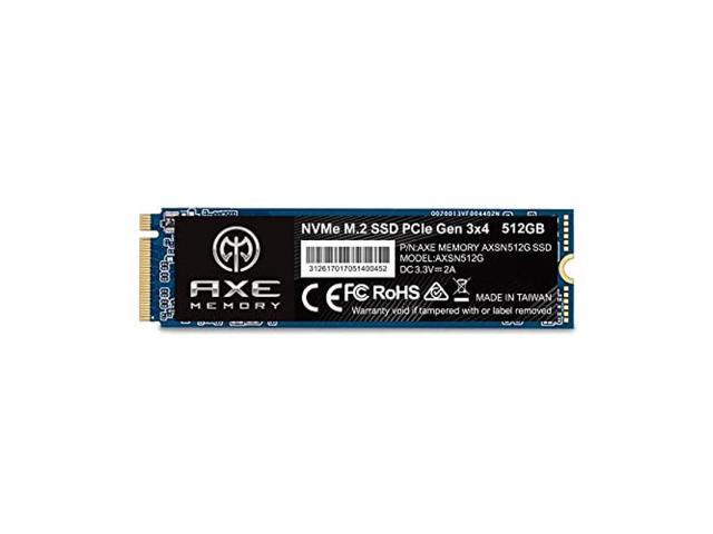 AXE MEMORY 512GB NVMe M.2 2280 PCIe Gen 3x4 Internal SSD Solid State ...