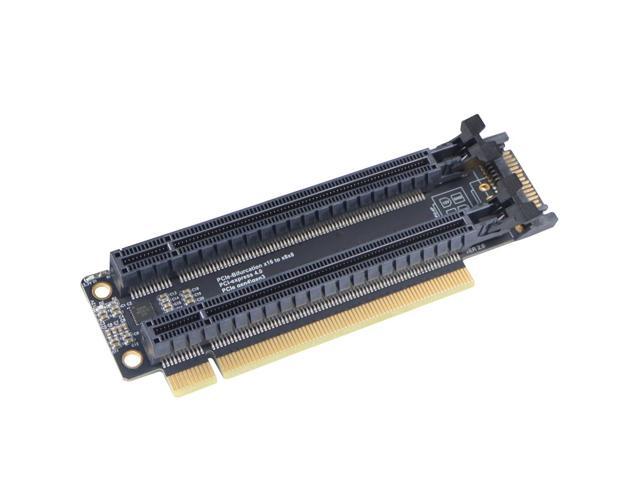 JMT PCI-E 4.0 x16 1 to 2 Expansion Card Gen4 Split Card PCIe ...