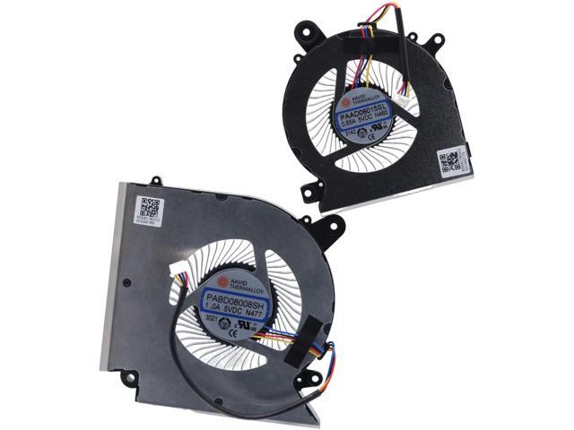 Deal4GO CPU & GPU Graphics Cooling Fan Replacement for MSI GF66 GL66 ...