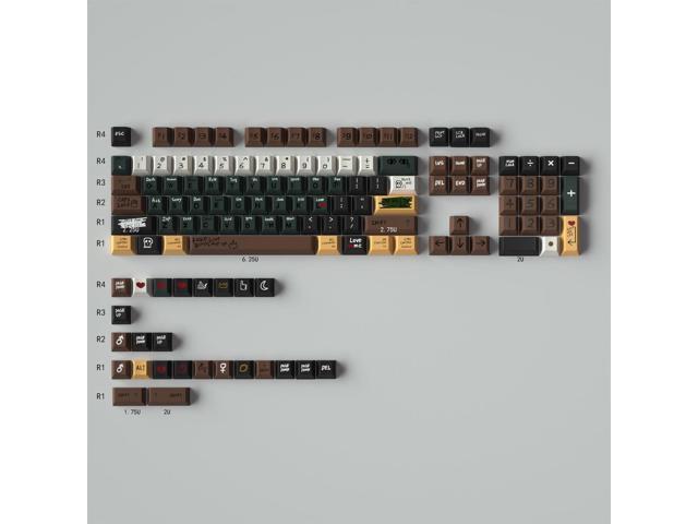 Retro Keycaps 129 Keys Custom Cherry Profile PBT Love Story Keycaps Set ...