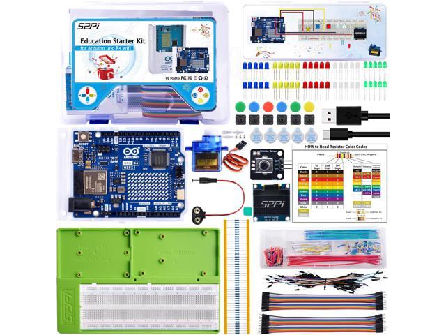 GeeekPi Starter Kit for Arduino UNO R4 WiFi, UNO R4 WiFi Board with ...