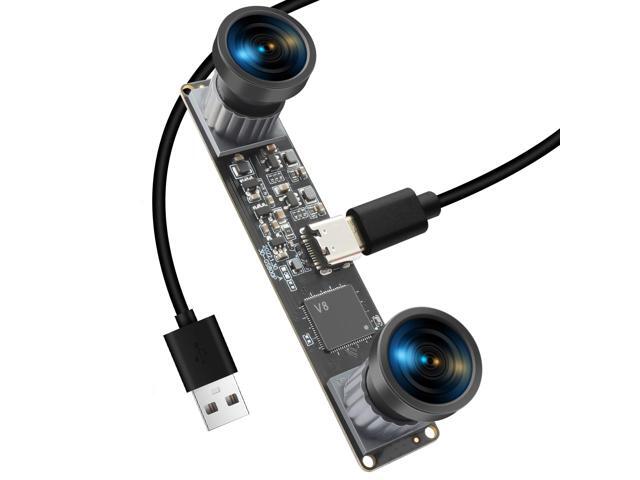MMlove Monochrome USB Stereo Camera Module with Synchronous Dual Lens ...