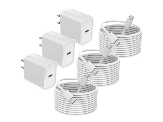 iPhone 16/15 Charger Fast Charging 20W USB Type C Charger Block 3Pack C ...