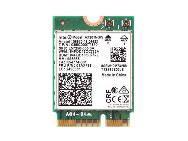 AX201NGW WiFi 6 Card, M.2 Laptop 2.4Gbps 802.11ax. AX201 Wireless Card ...