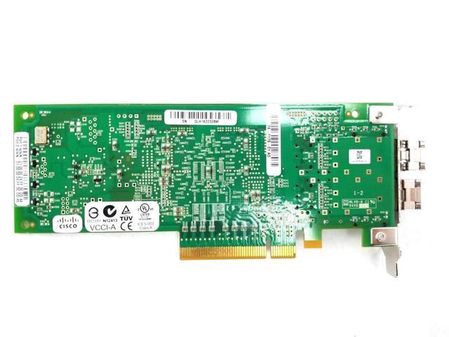 QLogic 8GB FC Dual Port HBA N2XX-AQPCI05 QLE2562-CSC 2-Port Fiber ...