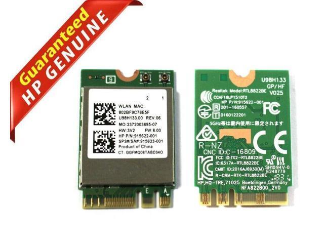 New HP 915623-001 Realtek RTL8822BE 802.11AC ABGN Bluetooth 4.2 NGFF ...