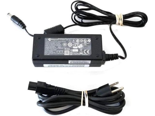 POLYCOM 24V 0.5A AC Adapter SPA12A24B-PLY (9NA0121101) for VoIP Phones ...