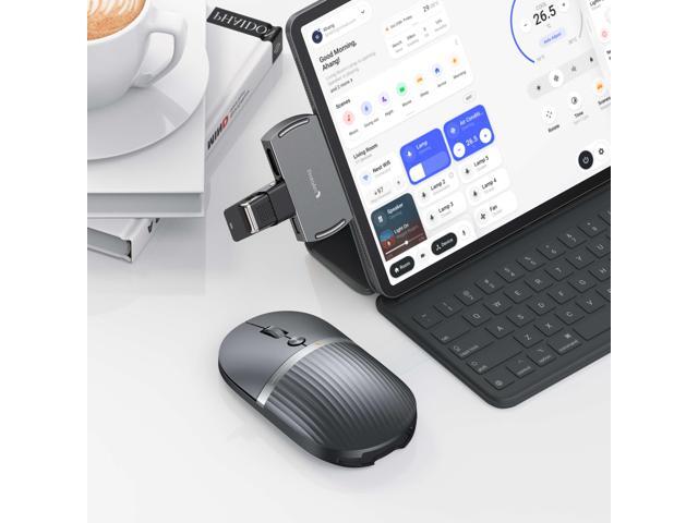 ProtoArc 2 in 1 Travel Hub Mouse, Multi-Device HubMouse for Business ...