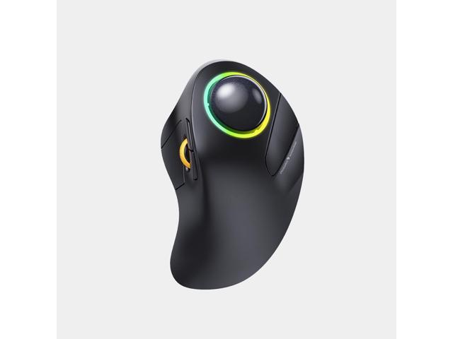 ProtoArc EM03 Ergonomic Wireless Bluetooth RGB Trackball Mouse ...
