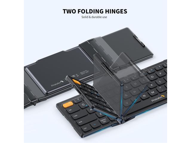 ProtoArc XK01 Mini Foldable Bluetooth Keyboard with Number Pad,Pocket ...