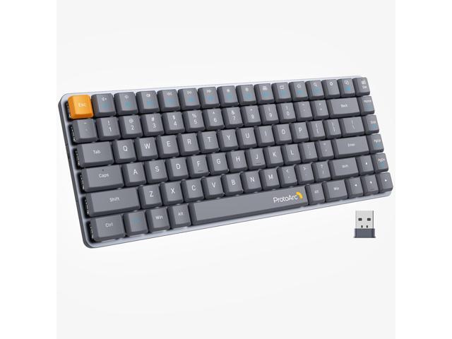 ProtoArc MECH K201 Compact Wireless Mechanical Keyboard, 2.4GHz Small ...
