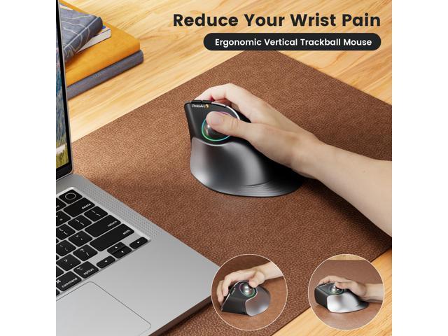 ProtoArc Vertical Wireless Trackball Mouse, EM05 RGB Bluetooth ...