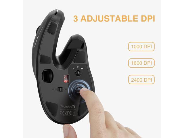Ergonomic Mouse Wireless, ProtoArc EM11 Bluetooth Vertical Ergo Mouse ...