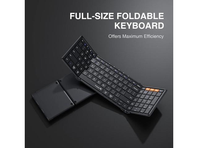 ProtoArc Foldable Bluetooth Keyboard, XK01 Folding Wireless Portable ...