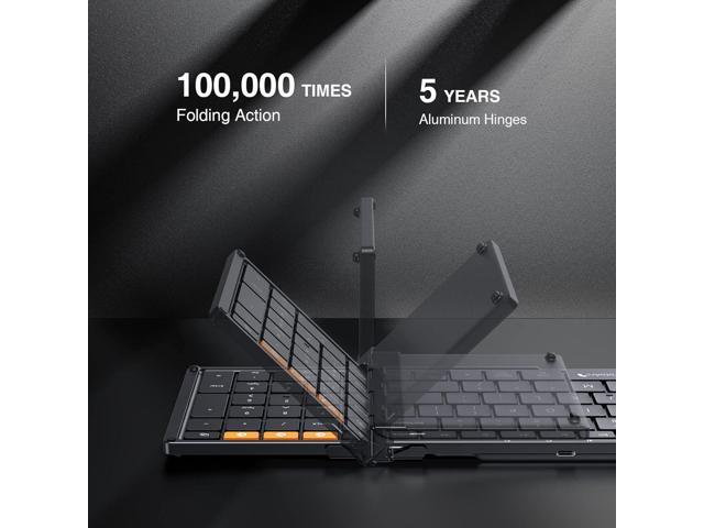 ProtoArc Foldable Bluetooth Keyboard, XK01 Folding Wireless Portable ...