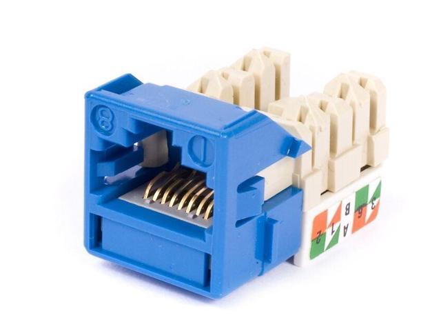 Commscope UNJ600-BL Uniprise Cat6 M-Series Modular Jack, Blue - Newegg.com