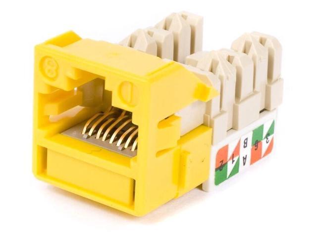 Commscope UNJ600T-YL Uniprise Cat6 M-Series Modular Jack, Yellow ...