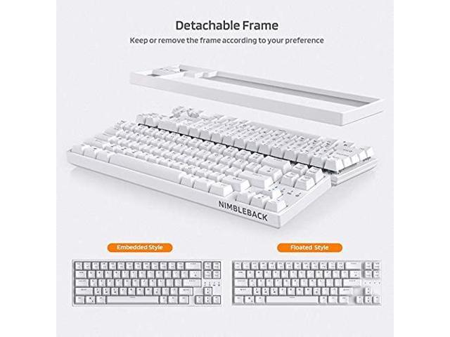 LTC NB681 Nimbleback Wired 65% Mechanical Keyboard, RGB Backlit Ultra-Compact 68 Keys Gaming ...