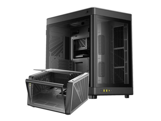 Gamdias NESO P1 Dual Chamber, ATX, Panoramic Tempered Glass, Trapezoid ...
