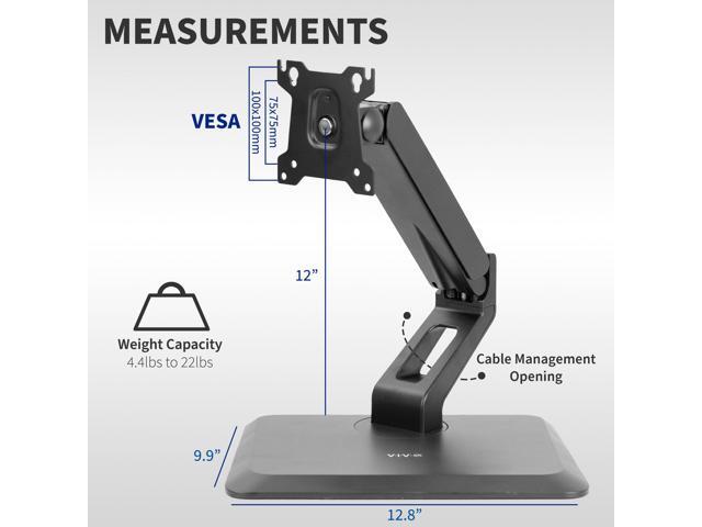 VIVO Freestanding Pneumatic Spring Arm Mount, Tabletop Stand for 17" to ...