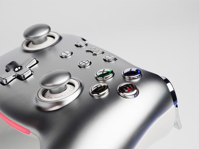 PB TAILS CrushMETAL Bluetooth Wireless HAll Joysticks Gaming Controllers Nintendo Switch PC ...