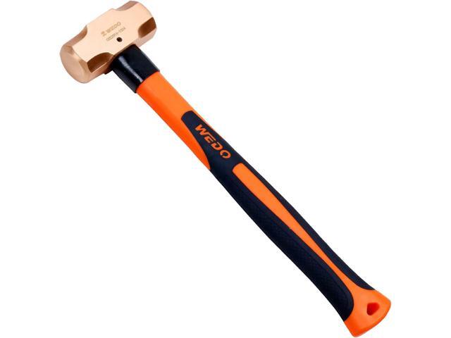 WEDO Copper Sledge Hammer with Fiberglass Handle,Long Straight Handle ...