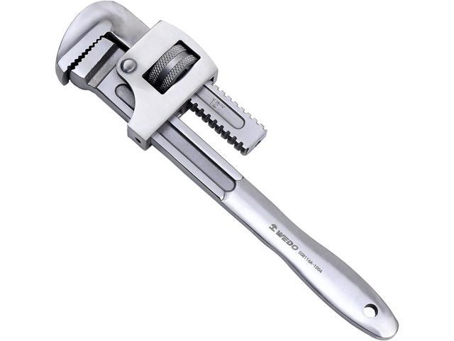 WEDO Stainless Steel Pipe Wrench, Straight Pipe Wrench, Adjustable ...
