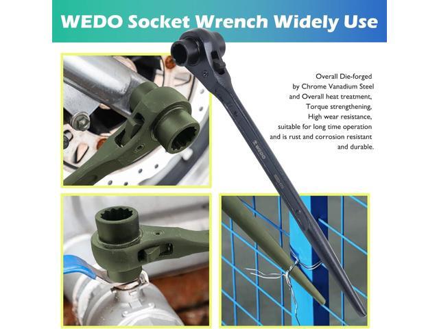 WEDO Scaffold Podger Ratchet Wrench,Double Side Socket Wrench,Quick ...