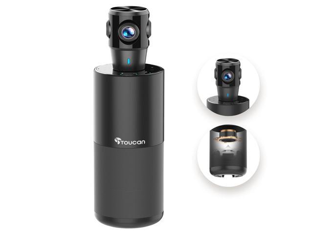 TOUCAN 360-Degree Video Conference Camera, 1080p HD Webcam with 4 Noise ...