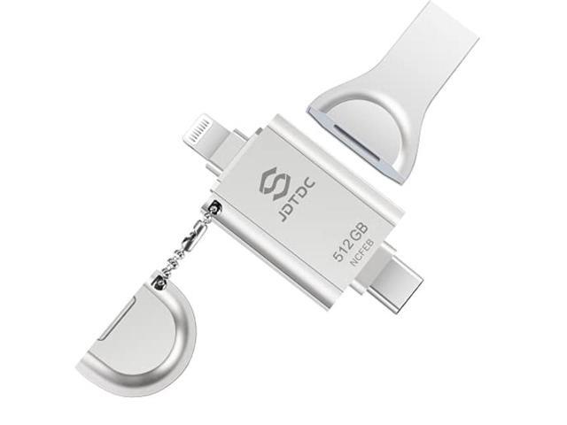 Apple MFi Certified 512GB Photo-Stick-for-iPhone 15/14/13/12 Flash ...