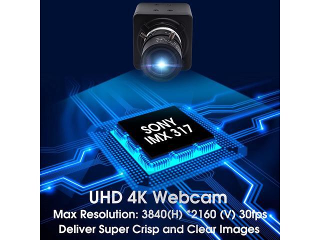 SVPRO 4K Ultra HD Webcam 5X Optical Zoom Camera with 2.8-12mm Variable ...