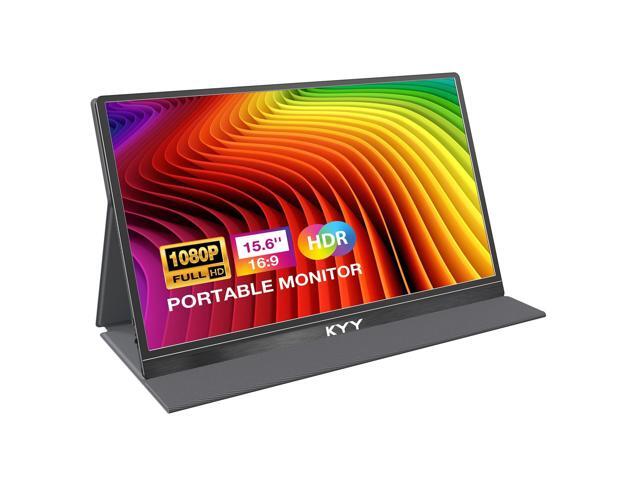 KYY Portable Monitor 15.6'' FHD 1080P USB C HDMI Gaming Monitor Ultra ...
