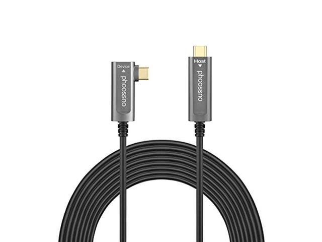 phoossno USB C to C Fiber Optical Cable USB 3.1 Type C Cable 10Gbps ...