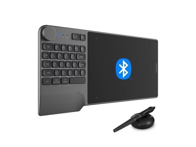 Wireless Drawing Tablet HUION Inspiroy Keydial KD200 Bluetooth Graphic ...