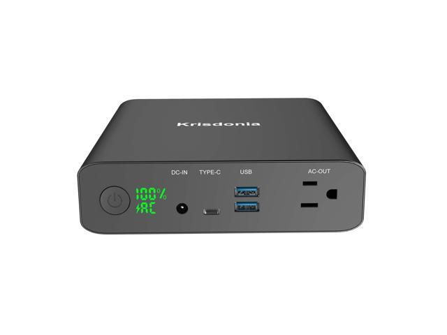 Krisdonia AC Outlet Portable Laptop Charger (TSA-Approved) 27000mAh ...