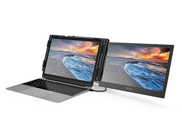 BQAA 13.3'' P1 Plus Portable Dual Monitor for Laptop, Laptop Screen Extender Dual Monitor ...