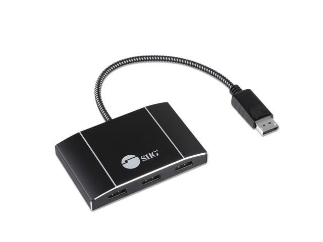 SIIG Triple 4K DisplayPort 1.4 to 3 DisplayPort MST Hub Splitter -1 in ...