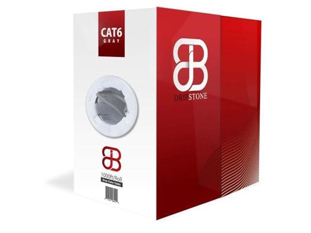DRIPSTONE CAT6 1000ft 23AWG 550Mhz Solid UTP Ethernet Cable RJ45 CCA ...