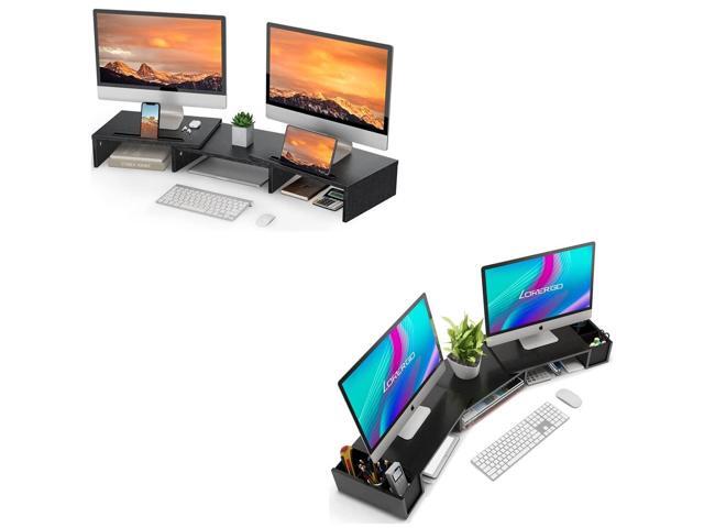 LORYERGO Dual Monitor Stand Wood - Newegg.com