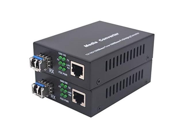 Single Mode LC Gigabit Fiber Media Converter - Include 2 LC SFP ...
