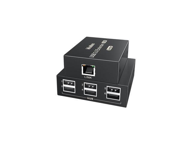 USB Extender Over Ethernet 200ft USB2.0 HUB 6ports RJ45 Cat5e/6 up to ...
