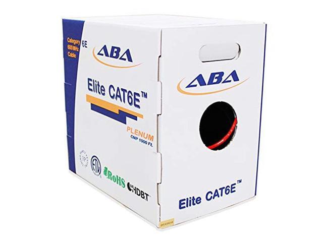Cat6 Plenum CMP (Cat6e), Ethernet Cable 1000ft, 23AWG UTP, 600MHz ...