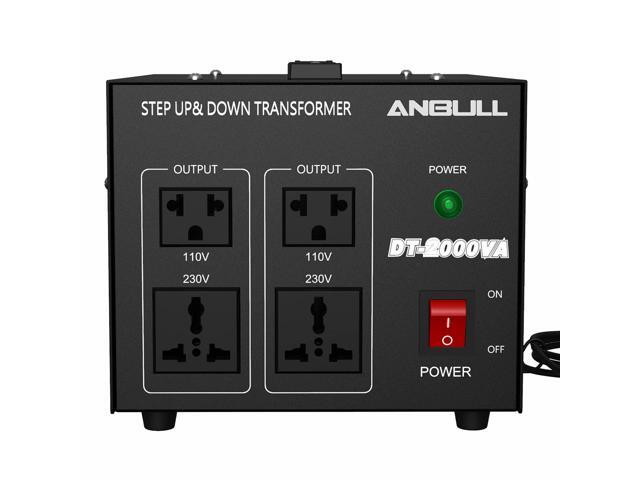 Anbull Voltage Converter 2000 Watt Voltage Transformer, 220V / 230V / 240 Volt to 110V / 120 ...