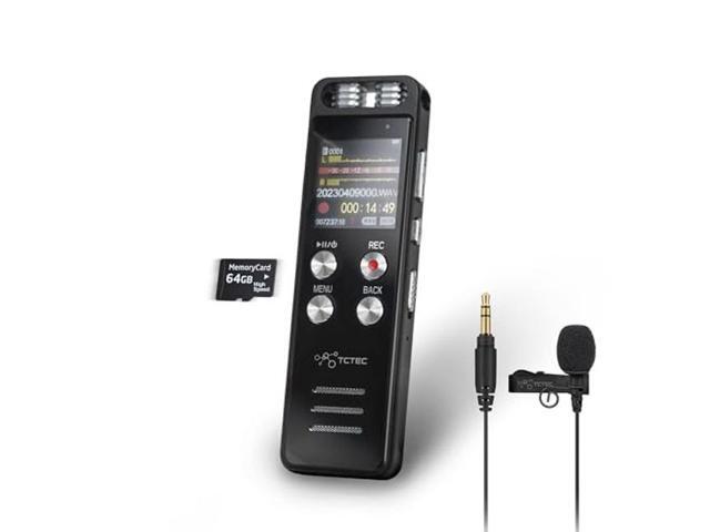 96GB TCTEC Digital Voice Recorder with 7000 Hours Recording Capacity ...