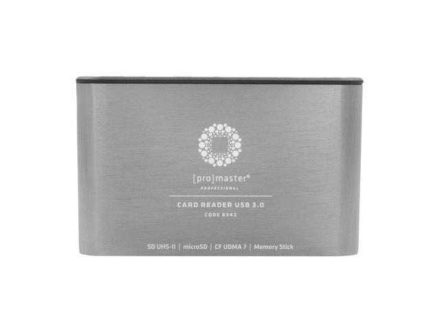ProMaster Professional USB 3.0 Multi Card Reader - Dual Slot SD, CF and ...